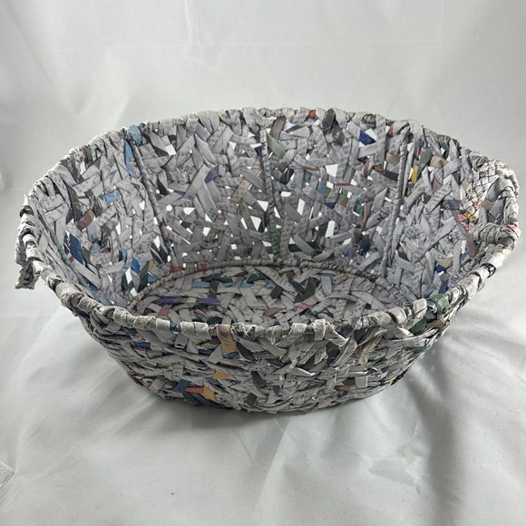 Trader Joe'S | Accents | Trader Joes Artisan Woven Basket With Colorful ...